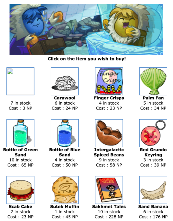 Neopets Igloo Garage Sale Guide | Neopets Cheats